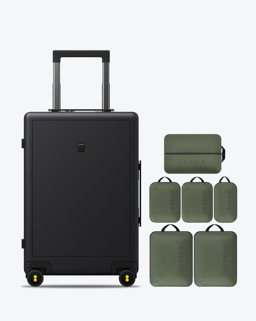 Atlas Laptop Backpack & Textured Suitcase | Level8: Travel with Style